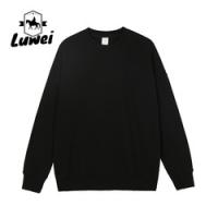 China Crew Neck Organic Pure Felpa Uomo 350g Moletons Camisa De Entrenamiento 100%Cotton Sweatshirt Pullover Hoodie for sale