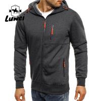 China Cropped Moletons Hooded Fitness Slim Fit Jogger Sweat-shirt Bluza Casual Zipper Sweatshirts Mens Outerwear Pullover for sale