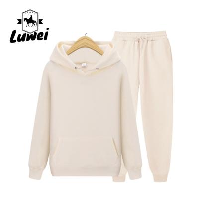 China Custom Drop Shoulder Made Men's Sweatshirt Sudaderas Con CapuchaHeavy Fitness Hoodies And Joggers Set for sale