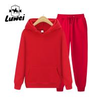China Custom Drop Shoulder Made Men's Sweatshirt Sudaderas Con CapuchaHeavy Fitness Hoodies And Joggers Set for sale