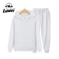 China Custom Drop Shoulder Made Men's Sweatshirt Sudaderas Con CapuchaHeavy Fitness Hoodies And Joggers Set for sale