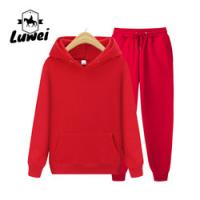 China Custom Drop Shoulder Made Men's Sweatshirt Sudaderas Con CapuchaHeavy Fitness Hoodies And Joggers Set for sale