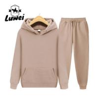 China Custom Drop Shoulder Made Men's Sweatshirt Sudaderas Con CapuchaHeavy Fitness Hoodies And Joggers Set for sale