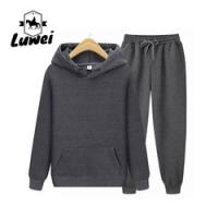 China Custom Drop Shoulder Made Men's Sweatshirt Sudaderas Con CapuchaHeavy Fitness Hoodies And Joggers Set for sale