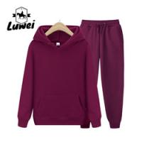 China Custom Drop Shoulder Made Men's Sweatshirt Sudaderas Con CapuchaHeavy Fitness Hoodies And Joggers Set for sale