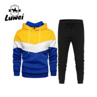 China Moletons Heavy Two Piece Set Pullover Sweat-shirt  Logo Designer Cotton Men's Hoodies & Sweatshirts Set for sale