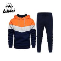 China Moletons Heavy Two Piece Set Pullover Sweat-shirt  Logo Designer Cotton Men's Hoodies & Sweatshirts Set for sale