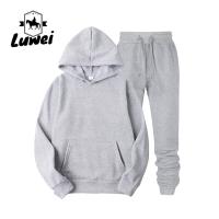 China Custom Felpe Con Cappuccio Bluzy Bulk Premium Blank Oversized Cut And Sew Heavy Sweatpants And Hoodie Set for sale