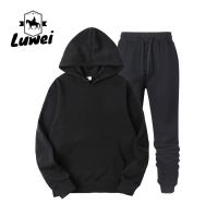 China Custom Felpe Con Cappuccio Bluzy Bulk Premium Blank Oversized Cut And Sew Heavy Sweatpants And Hoodie Set for sale
