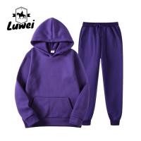 China Custom Felpe Con Cappuccio Bluzy Bulk Premium Blank Oversized Cut And Sew Heavy Sweatpants And Hoodie Set for sale