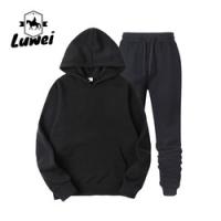 China Custom Felpe Con Cappuccio Bluzy Bulk Premium Blank Oversized Cut And Sew Heavy Sweatpants And Hoodie Set for sale
