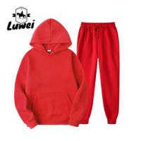 China Custom Felpe Con Cappuccio Bluzy Bulk Premium Blank Oversized Cut And Sew Heavy Sweatpants And Hoodie Set for sale