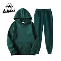 China Custom Felpe Con Cappuccio Bluzy Bulk Premium Blank Oversized Cut And Sew Heavy Sweatpants And Hoodie Set for sale