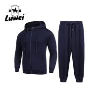 China Fashion Jogger Pullover Custom Made Oversized Plain Zip Bluza Moletons Mens Sweatsuits 2 Piece Hoodie Tracksuit Sets for sale