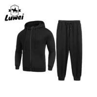 China Fashion Jogger Pullover Custom Made Oversized Plain Zip Bluza Moletons Mens Sweatsuits 2 Piece Hoodie Tracksuit Sets for sale