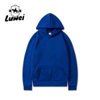 China Heavyweight Felpa Plain Sky Blue Hoodie Bluza Organic Cotton Pull Over Hooded Sweatshirt Men Fleece Jogging for sale