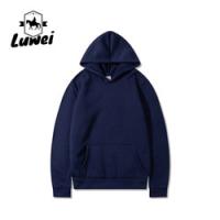 China Heavyweight Felpa Plain Sky Blue Hoodie Bluza Organic Cotton Pull Over Hooded Sweatshirt Men Fleece Jogging for sale
