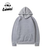 China Heavyweight Felpa Plain Sky Blue Hoodie Bluza Organic Cotton Pull Over Hooded Sweatshirt Men Fleece Jogging for sale