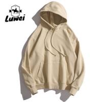 China Moletons Cotton Sweatshirt Oversize Custom Gym Bulk Felpa Sports Premium Plain White Heavyweight Streetwear Hoodie for sale