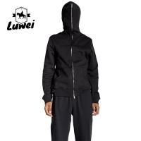 China Oversized Pull Over Plain Gym Felpa Uomo Sweat-shirt Sports Cotton Polyester Sweatshirt Full Zip Up Face Streetwear Hoodie for sale