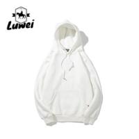 China Streetwear Knitted Blank Custom Logo Cotton Black 320g Fitted Gym Over Size Pullover Tracksuit Mans Hoodies for sale