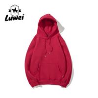 China Streetwear Knitted Blank Custom Logo Cotton Black 320g Fitted Gym Over Size Pullover Tracksuit Mans Hoodies for sale