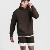 China Oversized 35% Cotton 65% Polyester Street Wear Fitted Felpe Con Cappuccio Sweatshirts Cotton Plain Men Hoodies Pullover for sale