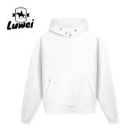 China Oversized 35% Cotton 65% Polyester Street Wear Fitted Felpe Con Cappuccio Sweatshirts Cotton Plain Men Hoodies Pullover for sale