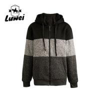 China Streetwear Embroidered Heavy Cotton Logo Drawstring Soft Knitted Men's Hoodies & Sweatshirts With Zipper for sale