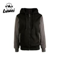 China Streetwear Embroidered Heavy Cotton Logo Drawstring Soft Knitted Men's Hoodies & Sweatshirts With Zipper for sale