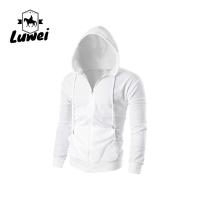 China Custom Drawstring Gym Long Sleeve Mens Plain Over Size Sweatshirt Pullover Slim Fit Lightweight Zip-up Sports Hoodie for sale
