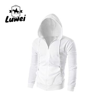 China Custom Drawstring Gym Long Sleeve Mens Plain Over Size Sweatshirt Pullover Slim Fit Lightweight Zip-up Sports Hoodie for sale