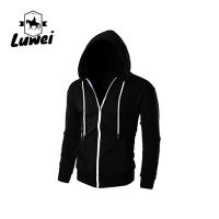 China Custom Drawstring Gym Long Sleeve Mens Plain Over Size Sweatshirt Pullover Slim Fit Lightweight Zip-up Sports Hoodie for sale