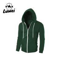 China Custom Drawstring Gym Long Sleeve Mens Plain Over Size Sweatshirt Pullover Slim Fit Lightweight Zip-up Sports Hoodie for sale