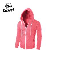 China Custom Drawstring Gym Long Sleeve Mens Plain Over Size Sweatshirt Pullover Slim Fit Lightweight Zip-up Sports Hoodie for sale
