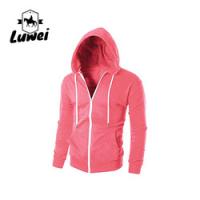 China Custom Drawstring Gym Long Sleeve Mens Plain Over Size Sweatshirt Pullover Slim Fit Lightweight Zip-up Sports Hoodie for sale