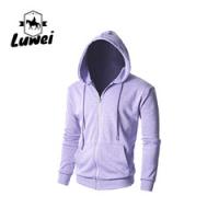 China Custom Drawstring Gym Long Sleeve Mens Plain Over Size Sweatshirt Pullover Slim Fit Lightweight Zip-up Sports Hoodie for sale