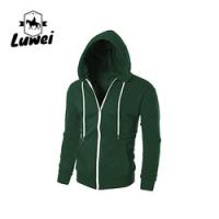 China Custom Drawstring Gym Long Sleeve Mens Plain Over Size Sweatshirt Pullover Slim Fit Lightweight Zip-up Sports Hoodie for sale
