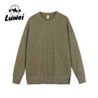 China Plain Retro Heavy Weight Pullover Oversized 380g 100% Cotton Men's Hoodies & Sweatshirts With Pocket for sale