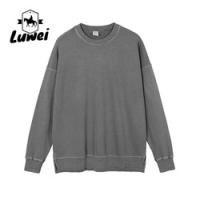 China Plain Retro Heavy Weight Pullover Oversized 380g 100% Cotton Men's Hoodies & Sweatshirts With Pocket for sale