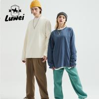 China Manufacturer Washed Gym 230g Thickened Long-sleeved Round Neck 100% Cotton Oversize Sweatshirt Streetwear Hoodie for sale