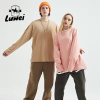 China Manufacturer Washed Gym 230g Thickened Long-sleeved Round Neck 100% Cotton Oversize Sweatshirt Streetwear Hoodie for sale