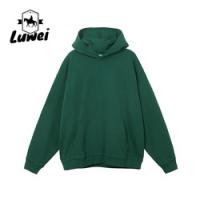 China High Quality Sublimation Slim Fit Heavy Weight Fluffy Black Pure Cotton 420g Washed Retro Thick Crop Top Hoodie for sale