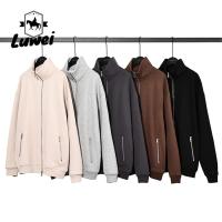 China Streetwear Designers Zipper Sweatshirt Thick Men's Sport Pullover Oversized 360g Polar Fleece Knitting Pullover for sale
