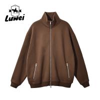 China Streetwear Designers Zipper Sweatshirt Thick Men's Sport Pullover Oversized 360g Polar Fleece Knitting Pullover for sale