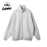 China Streetwear Designers Zipper Sweatshirt Thick Men's Sport Pullover Oversized 360g Polar Fleece Knitting Pullover for sale