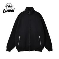 China Streetwear Designers Zipper Sweatshirt Thick Men's Sport Pullover Oversized 360g Polar Fleece Knitting Pullover for sale