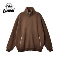China Streetwear Designers Zipper Sweatshirt Thick Men's Sport Pullover Oversized 360g Polar Fleece Knitting Pullover for sale