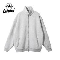 China Streetwear Designers Zipper Sweatshirt Thick Men's Sport Pullover Oversized 360g Polar Fleece Knitting Pullover for sale