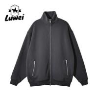 China Streetwear Designers Zipper Sweatshirt Thick Men's Sport Pullover Oversized 360g Polar Fleece Knitting Pullover for sale